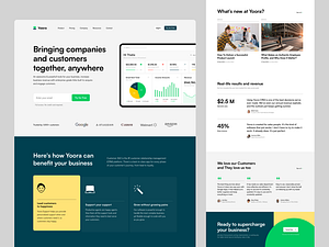 Yoora - CRM Software Landingpage by Kukuh Andik for Sebo on Dribbble