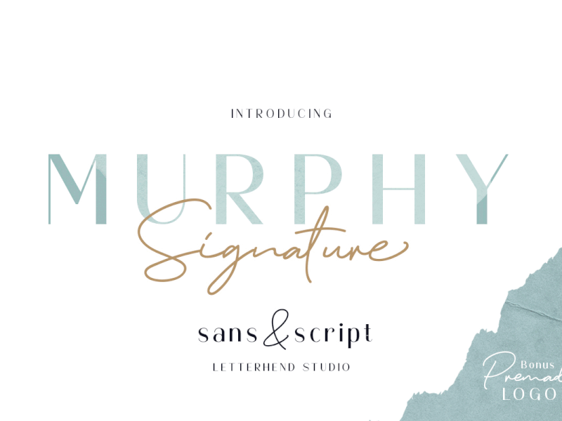Murphy – Script & Sans by Letterhend Studio on Dribbble
