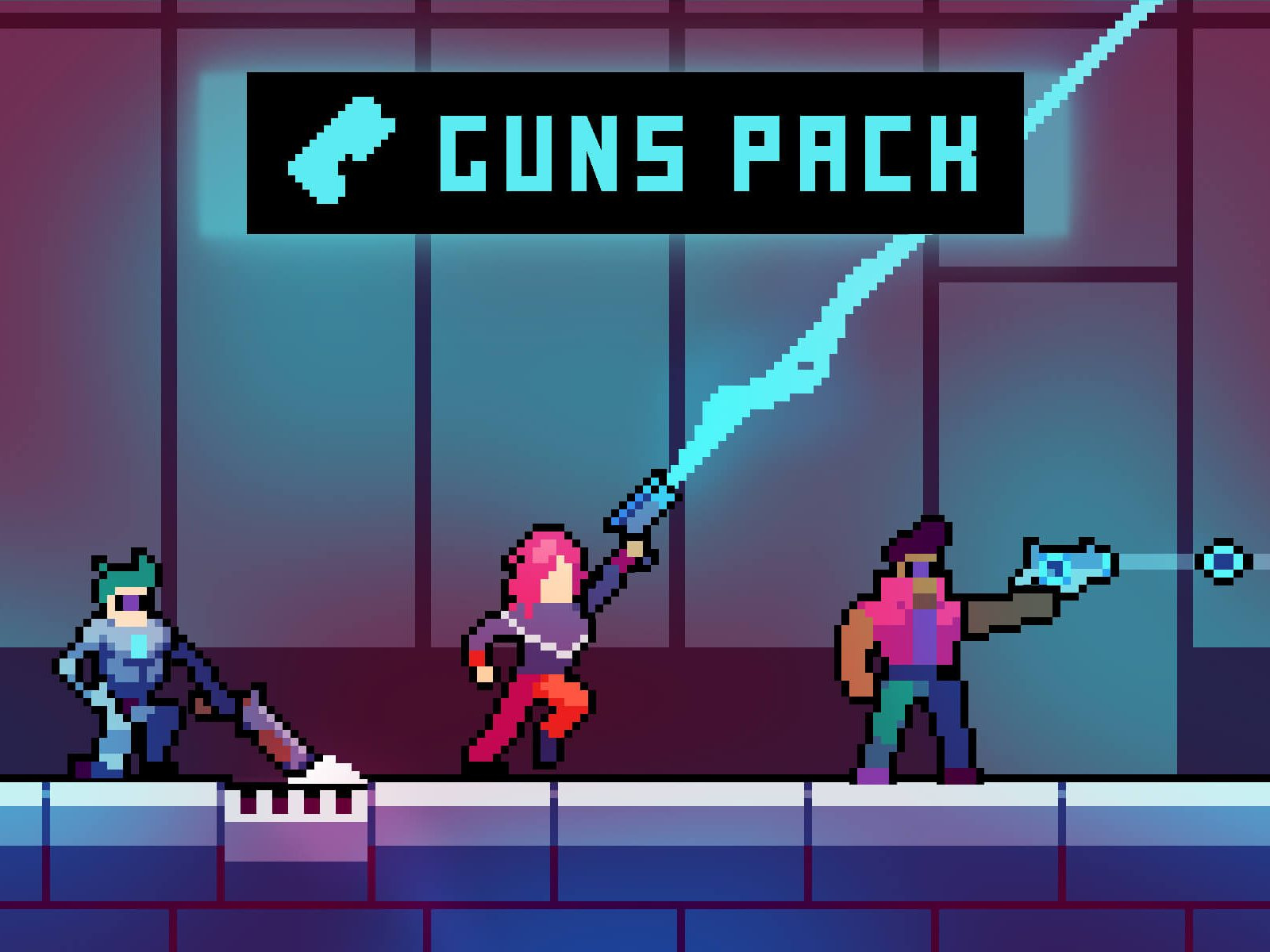 Free Guns for Platformer Characters by 2D Game Assets on Dribbble