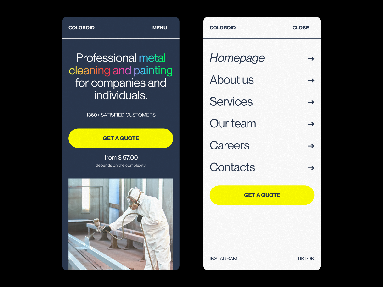 Coloroid – Responsive Design by Alex Tkachev on Dribbble