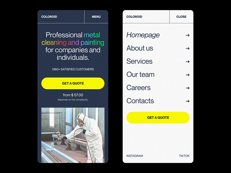 Coloroid – Responsive Design by Alex Tkachev on Dribbble
