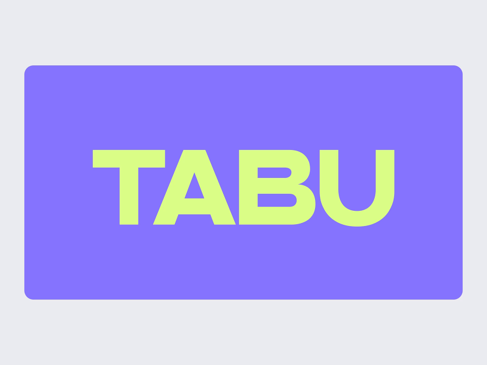 TABU by Hrvoje Kraljevic for BORNFIGHT STUDIO® on Dribbble