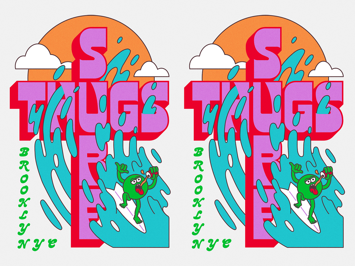 Surf Thugs Merch by Vincent Conti on Dribbble