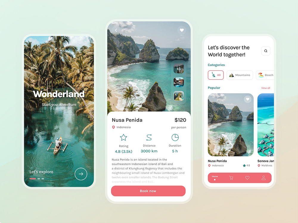 Browse thousands of Tourist App images for design inspiration | Dribbble