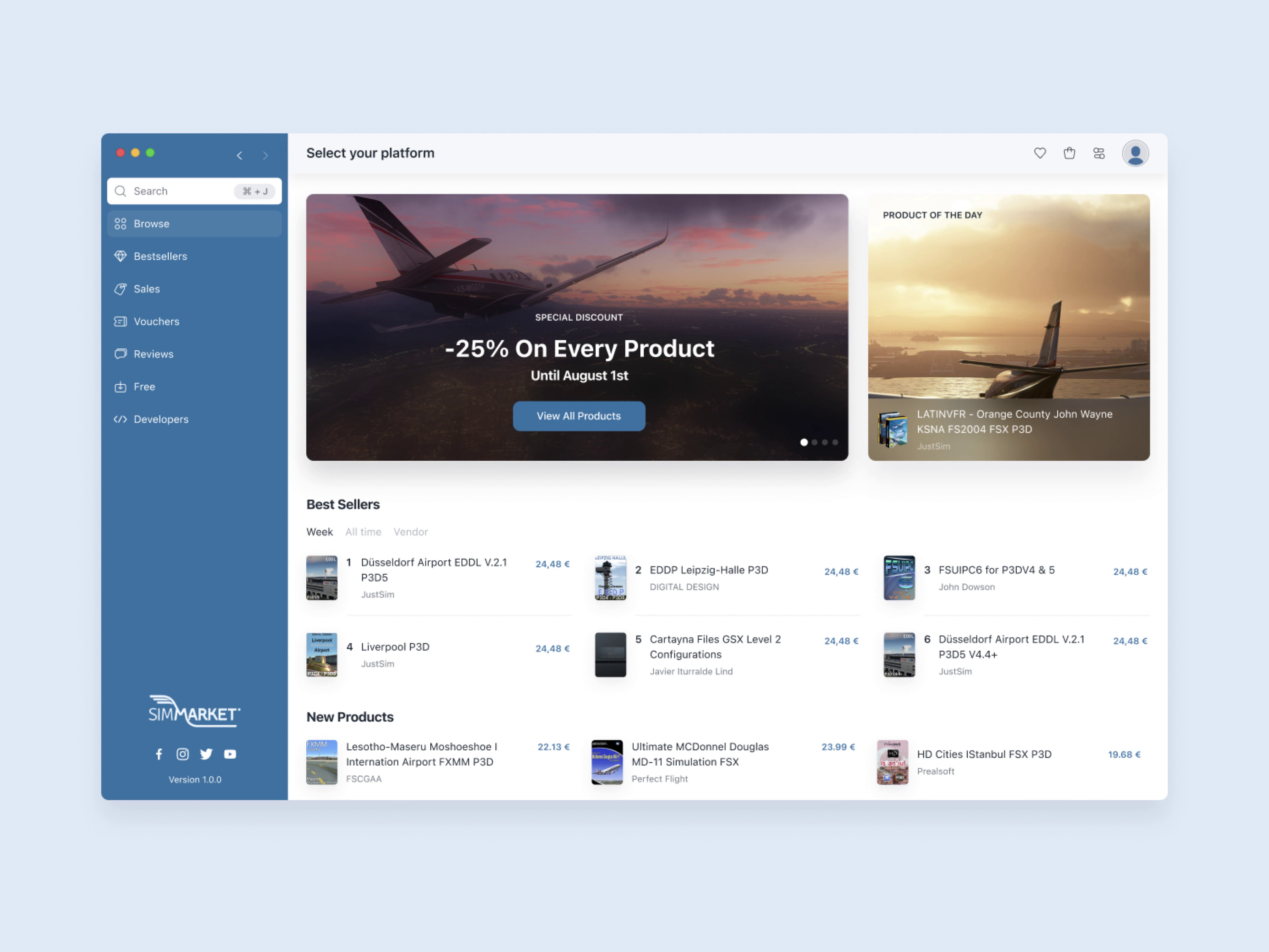 simMarket Desktop App Login by Concealed on Dribbble