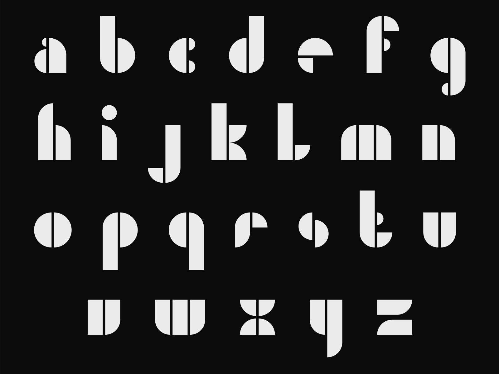 Shapes display.otf by Keshav Kishore on Dribbble