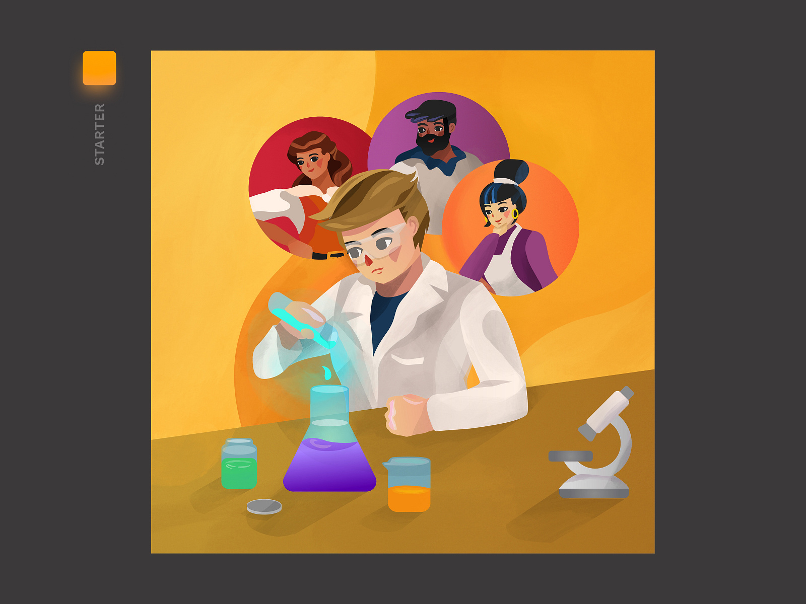 Starter persona by Evonne Ong on Dribbble