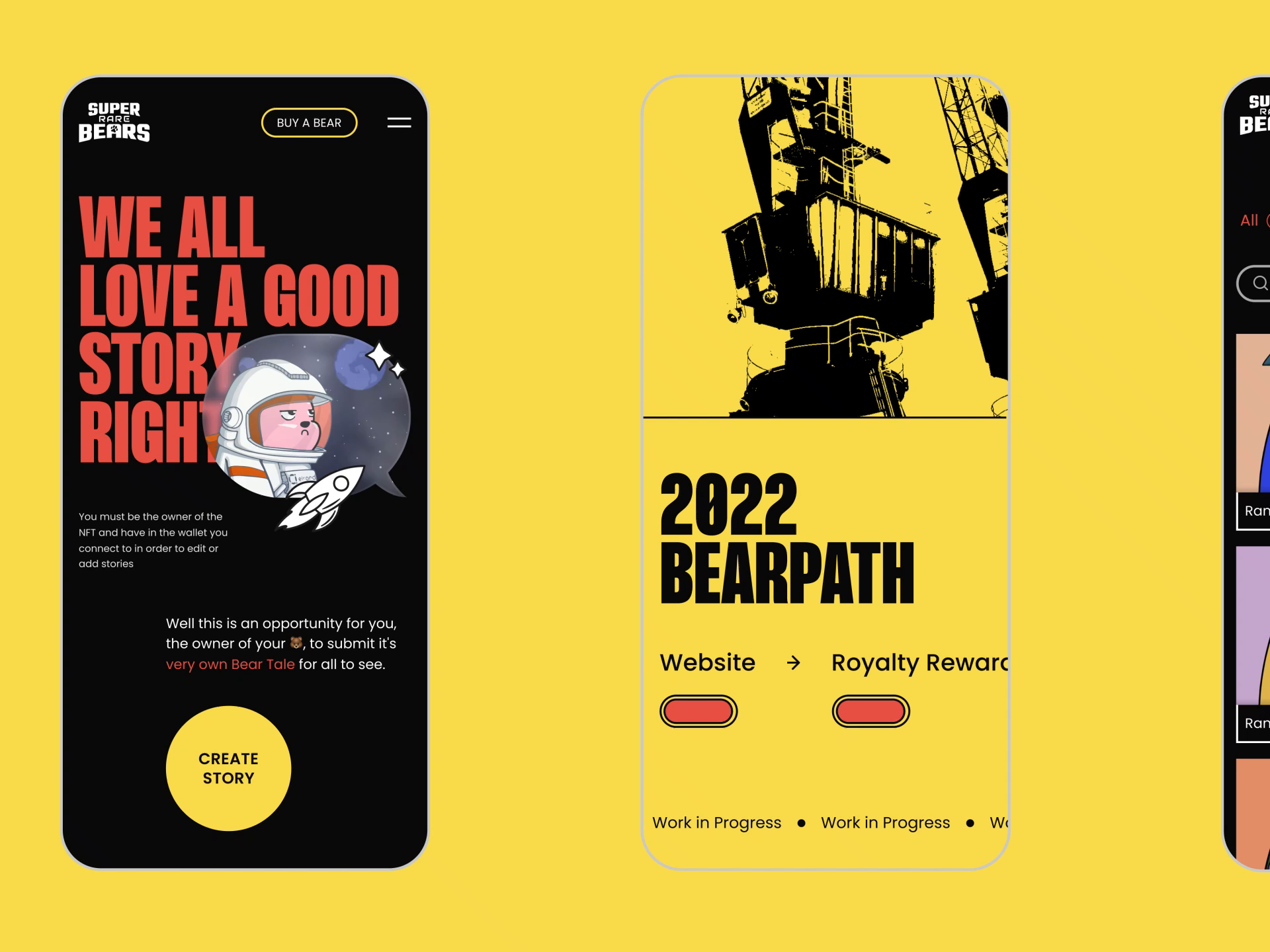 Super Rare Bears: optimized for mobile by Zgraya Digital on Dribbble