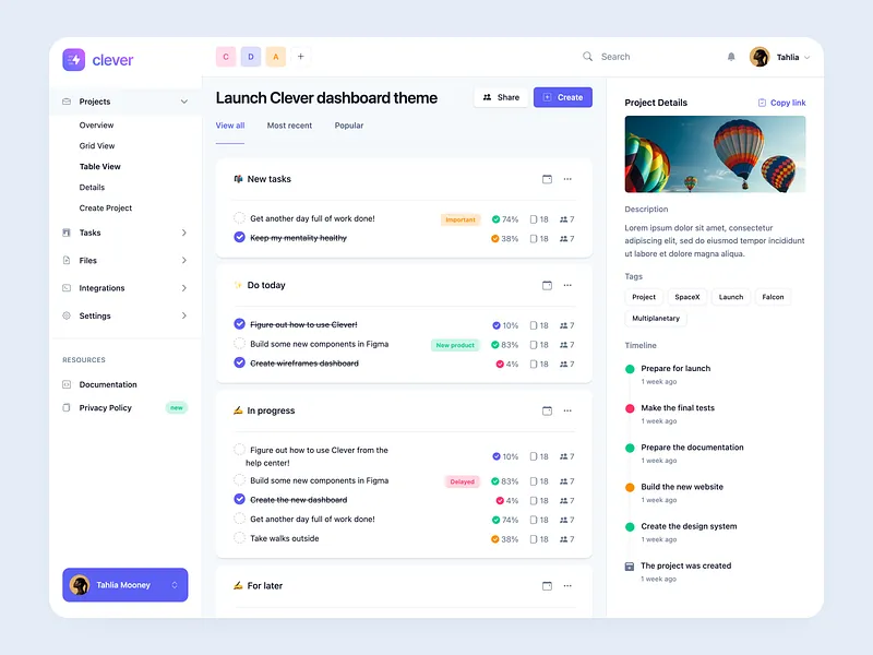 Browse thousands of Task List images for design inspiration | Dribbble