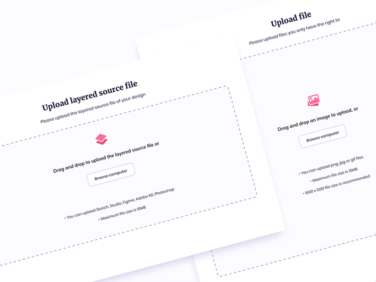 Upload Files UI Design by Ildiko Gaspar on Dribbble