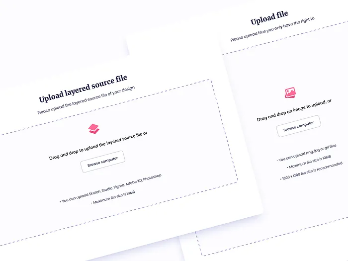 File Upload UI designs, themes, templates and downloadable graphic ...