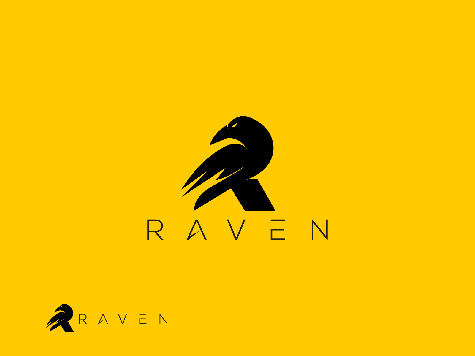 Raven Logo by Ben Naveed on Dribbble