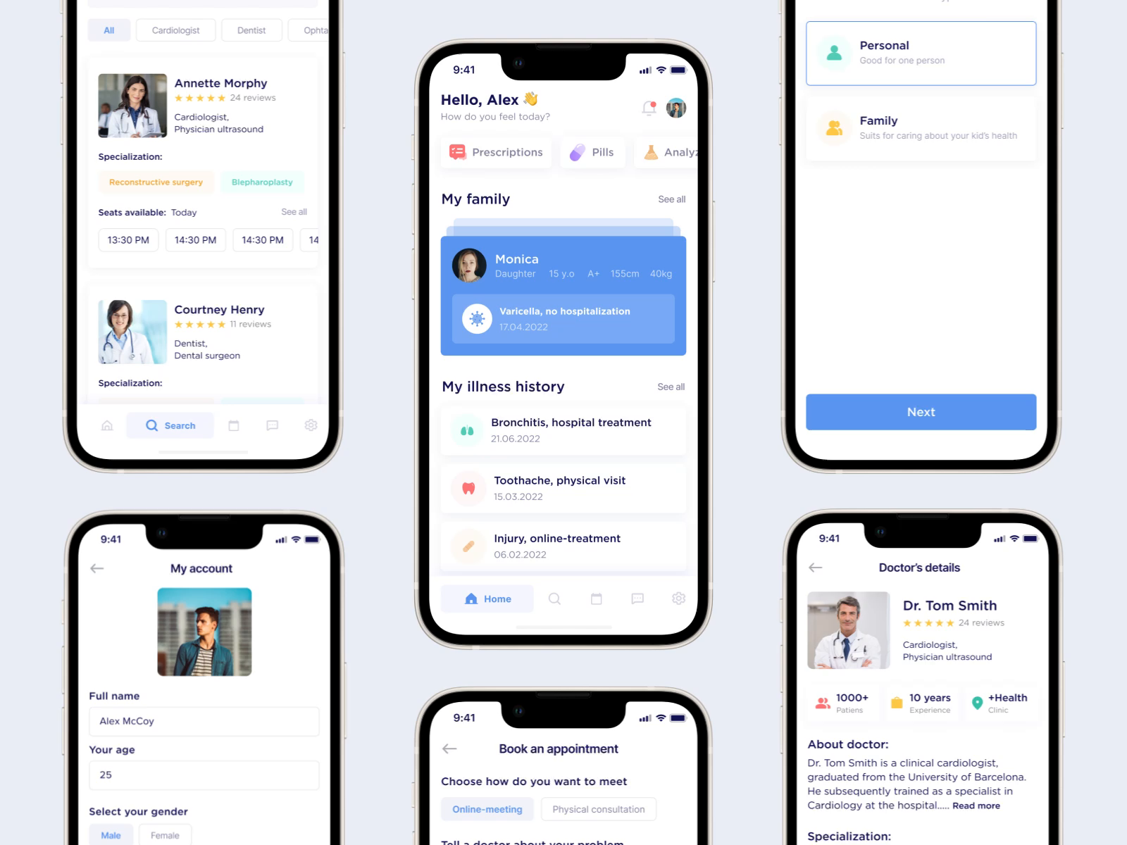 MediCare - Healthcare Mobile App UI UX Design by Phenomenon Product for ...