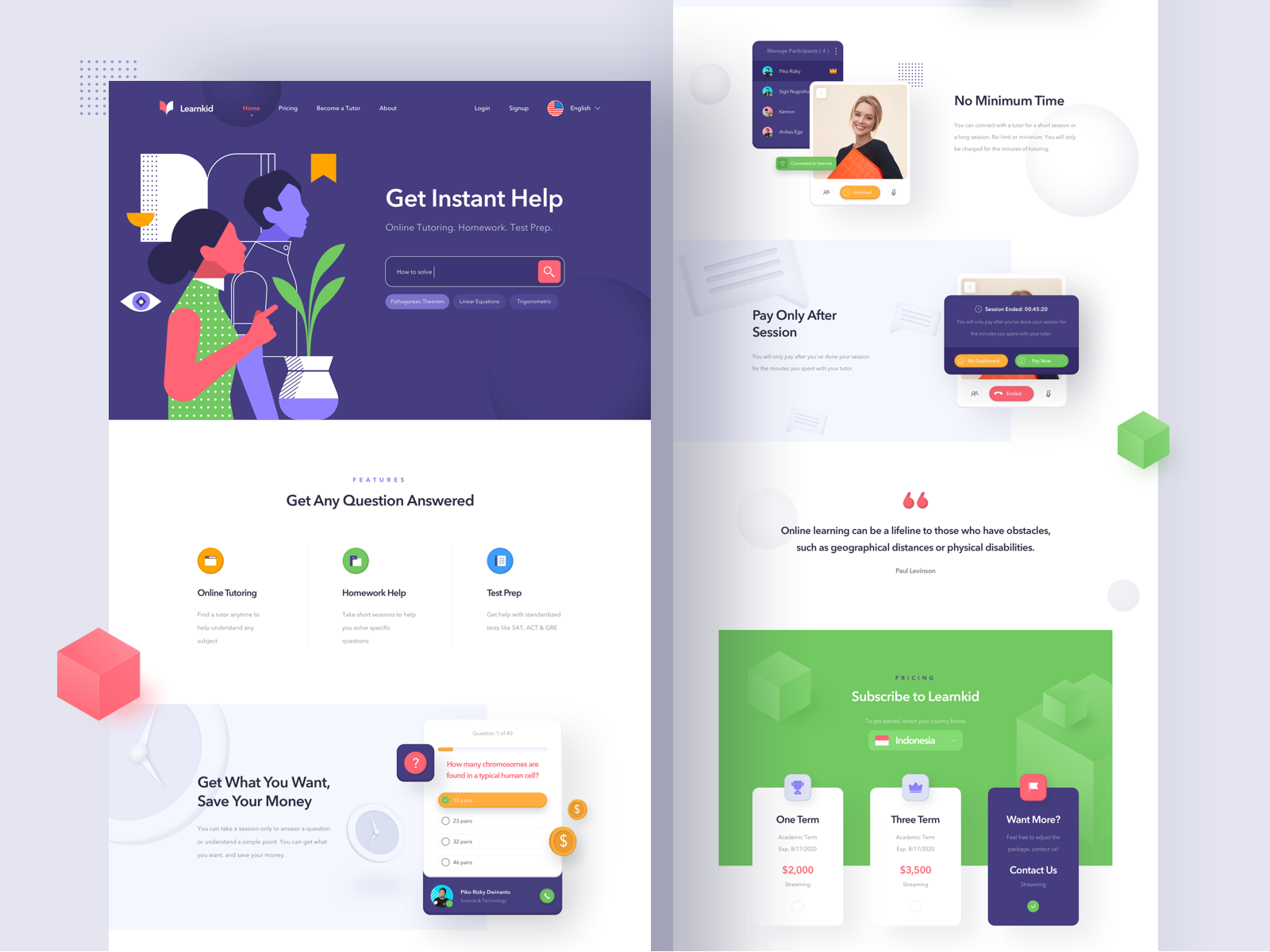 Education Ui Ux Design By Ali Raza On Dribbble
