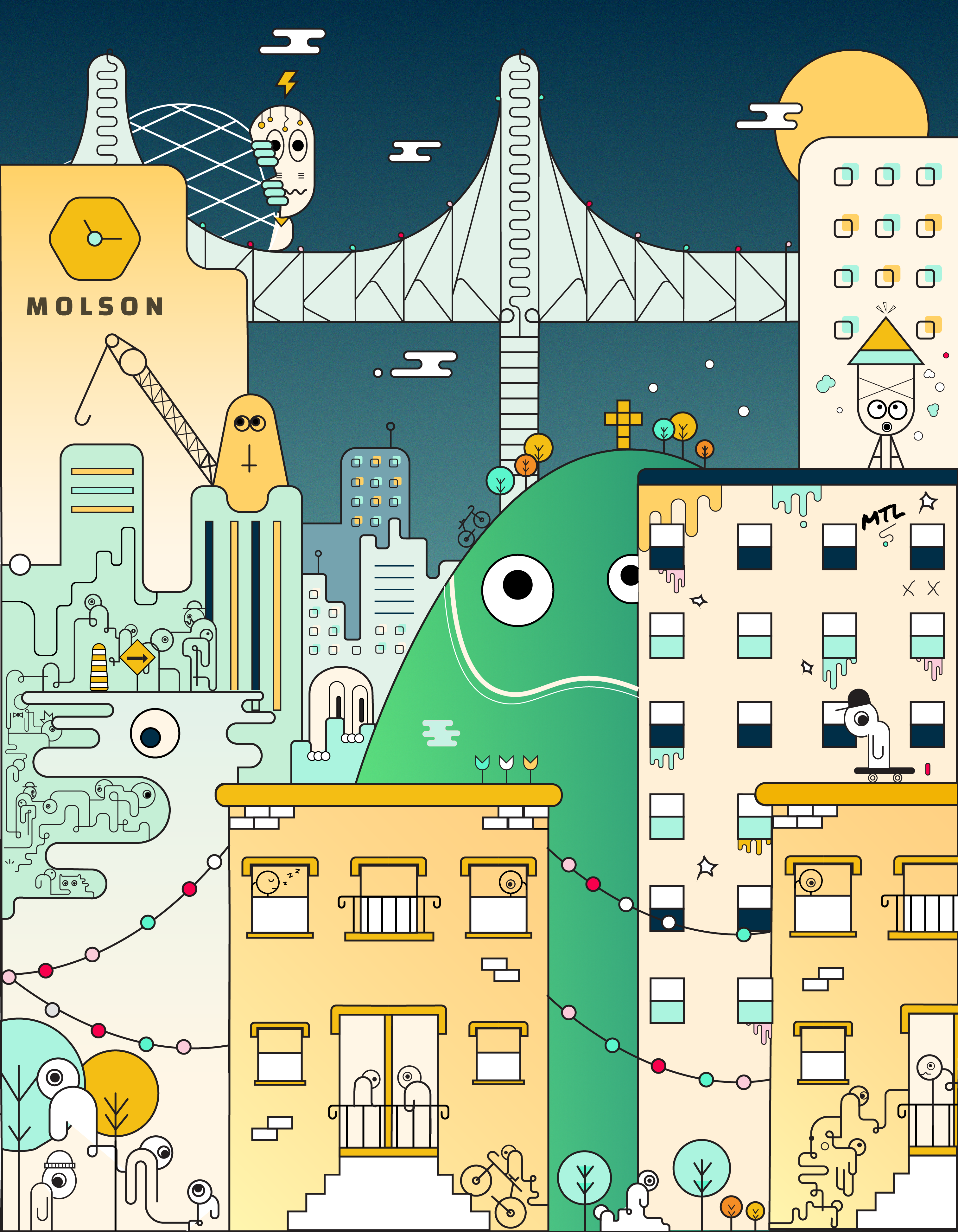 MTL poster by Marine Armand on Dribbble