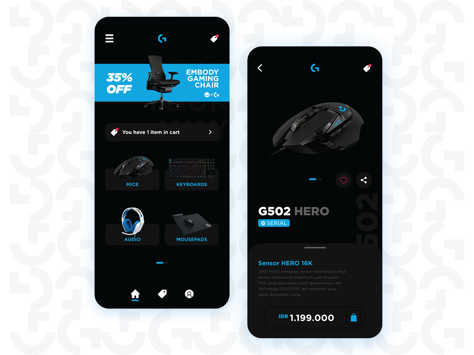 Logitech G Mobile App UI/UX Concept Design 🎮 by Priambada Junior on ...