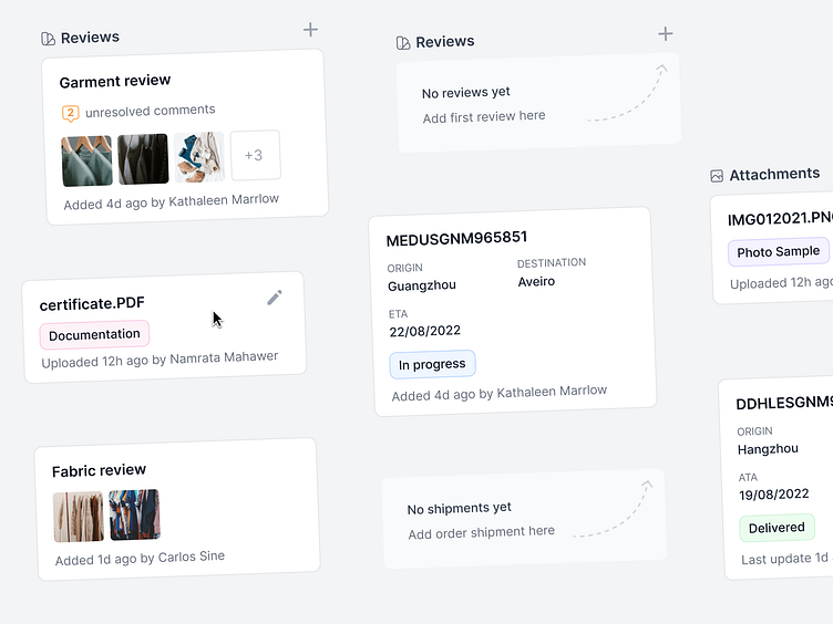 Slide Over Side Panel - Production Milestone Details by usrnk1 on Dribbble