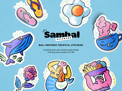 Sambal Stickers by Getillustrations on Dribbble