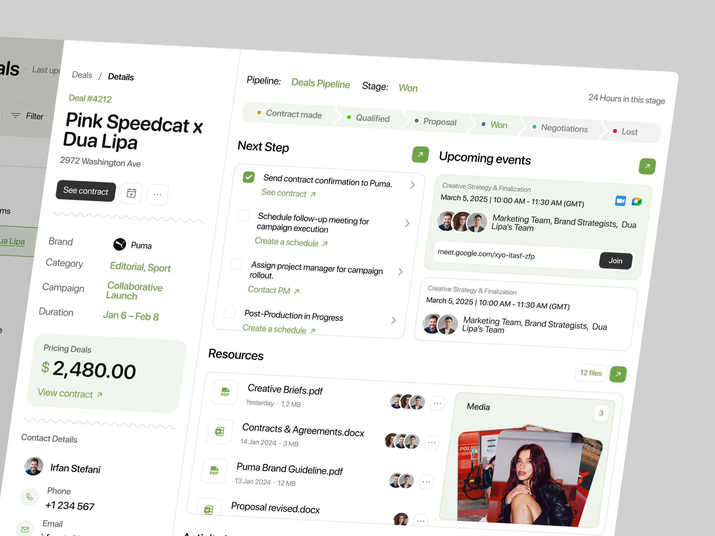 Axis CRM – Modern Deal Management Dashboard UI by Zhofran Ardyan for ...