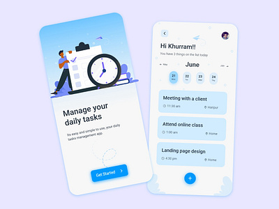 TODO app by Shafiq Ur Rehman on Dribbble