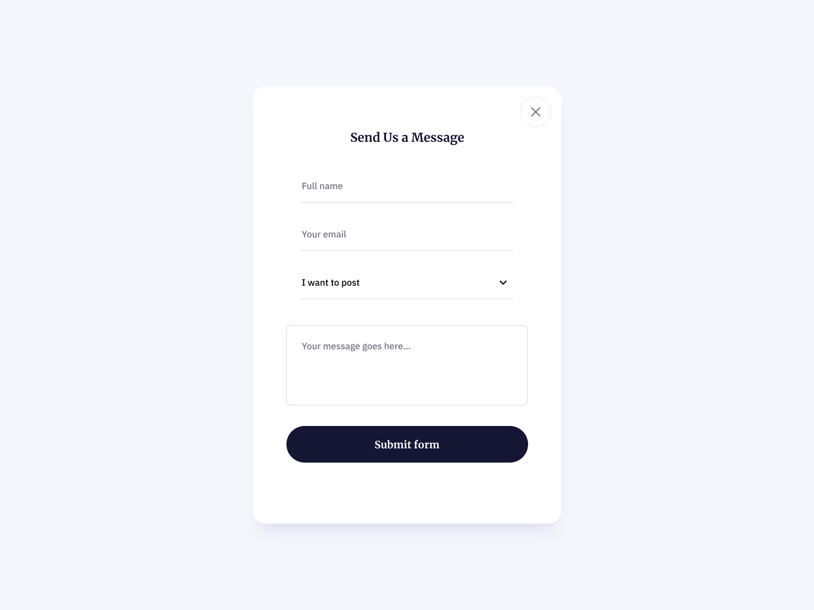 Contact Form UI Design by Ildiko Gaspar on Dribbble