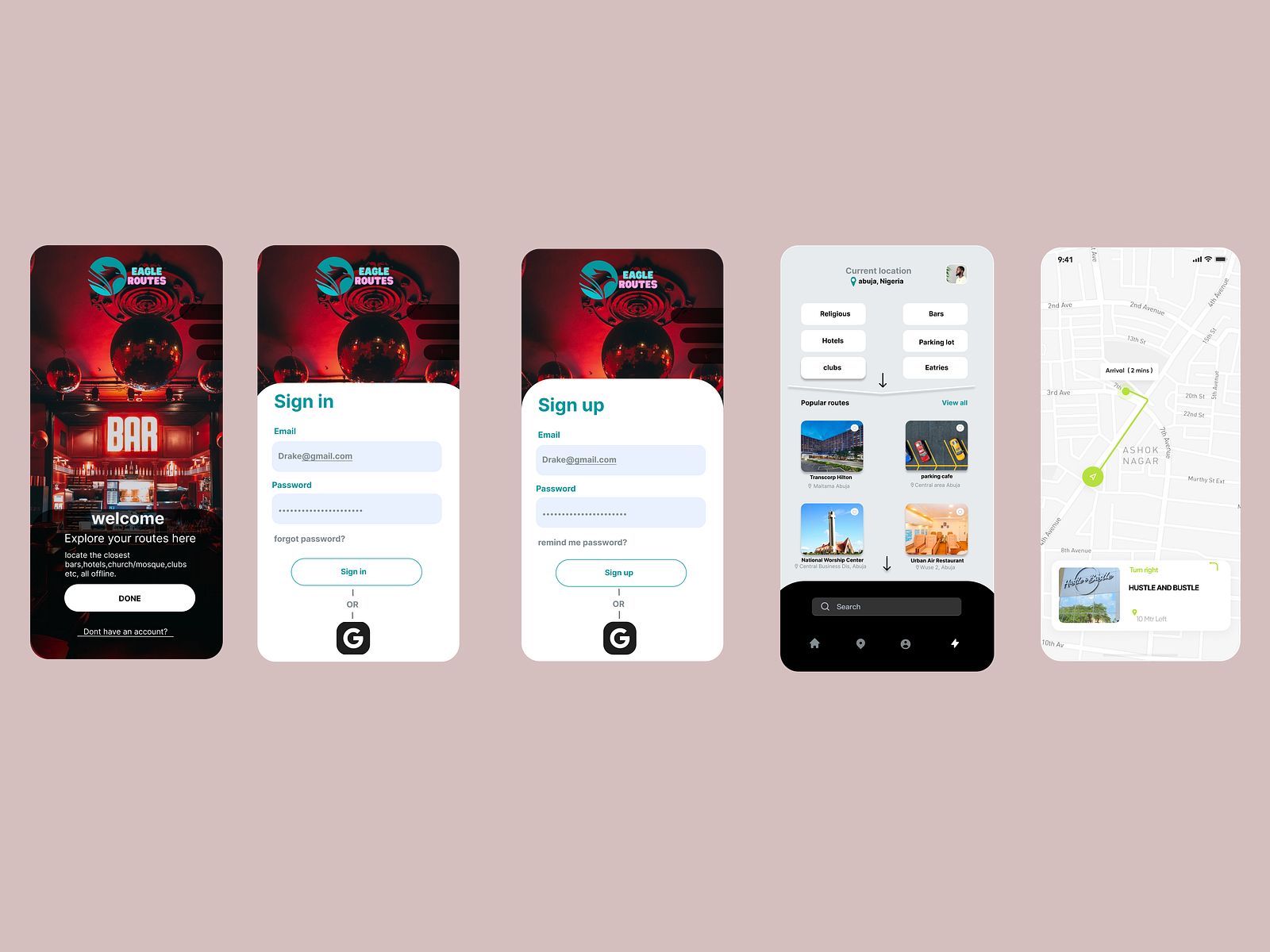 ROUTE APP UI by SMART.IO on Dribbble