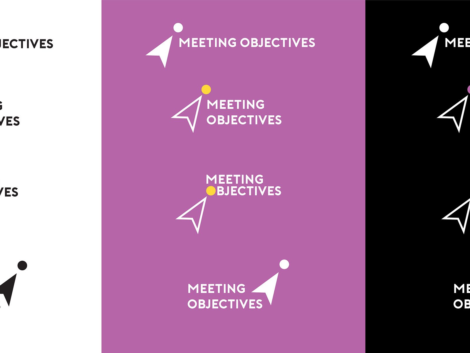 Meeting Objectives Logo Concept by Jenipur on Dribbble