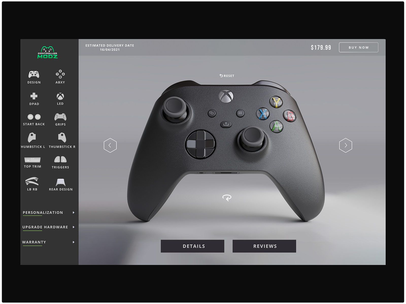 Controller Modz - Build your own controller by Nihan on Dribbble