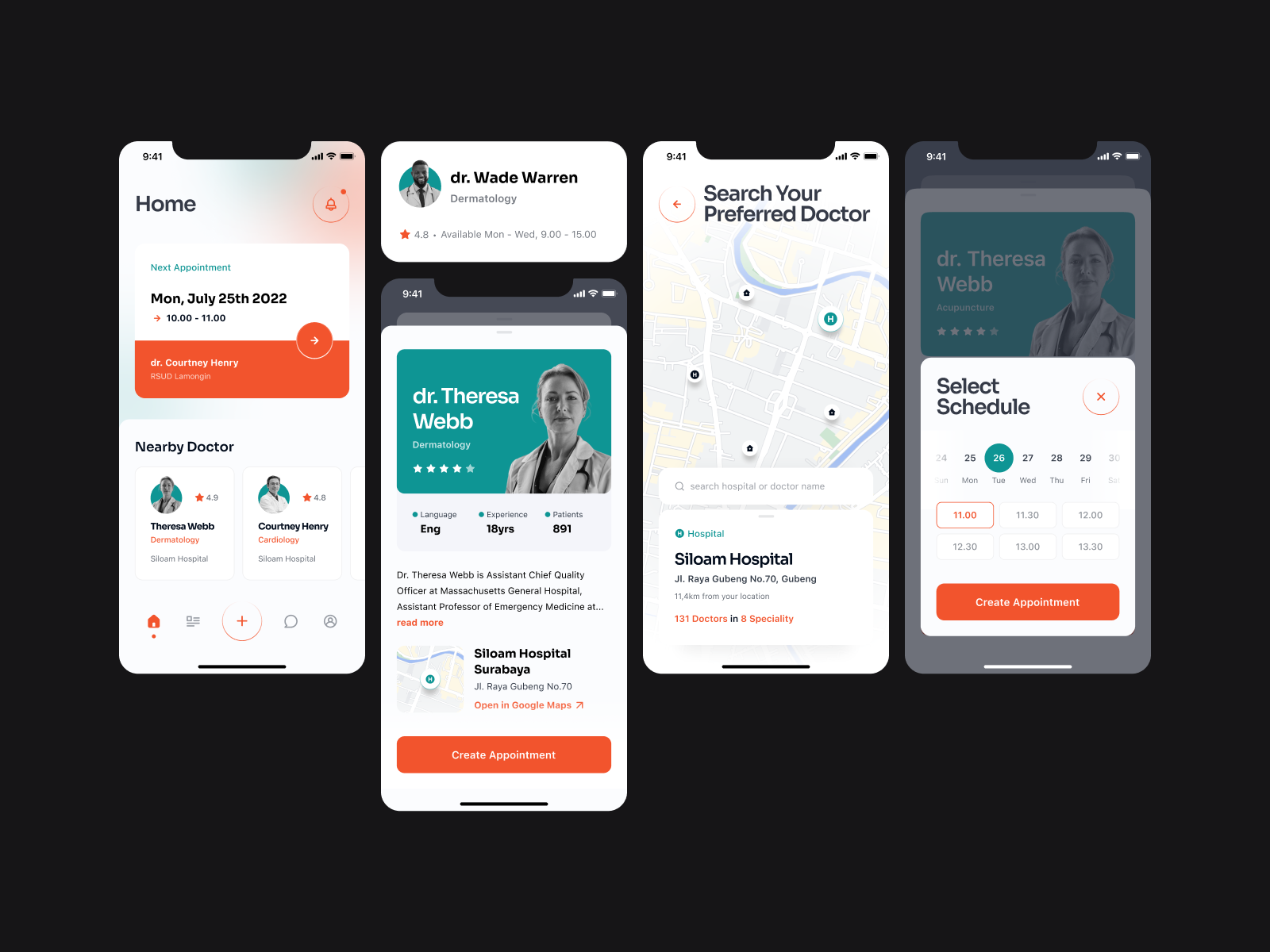 Sehad - Medical Mobile App by Vicky Pradana for 10am Studio on Dribbble