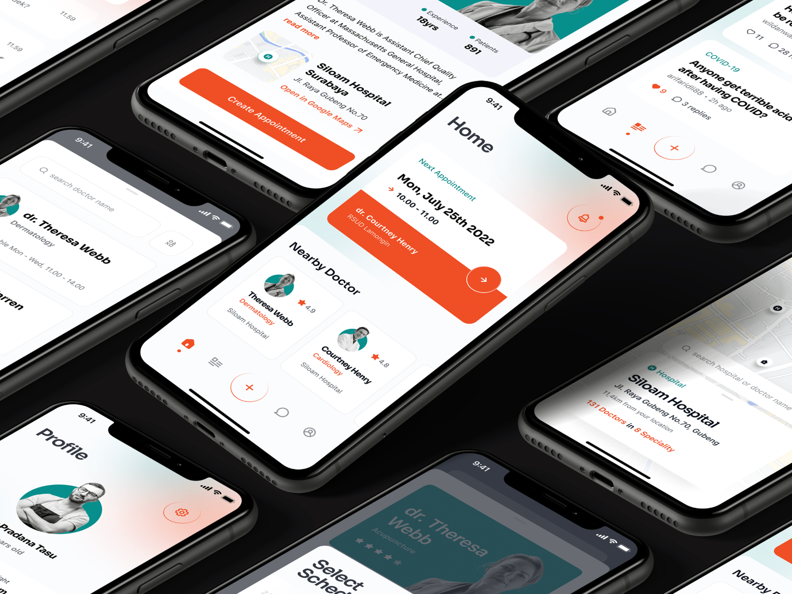 Sehad - Medical Mobile App by Vicky Pradana on Dribbble