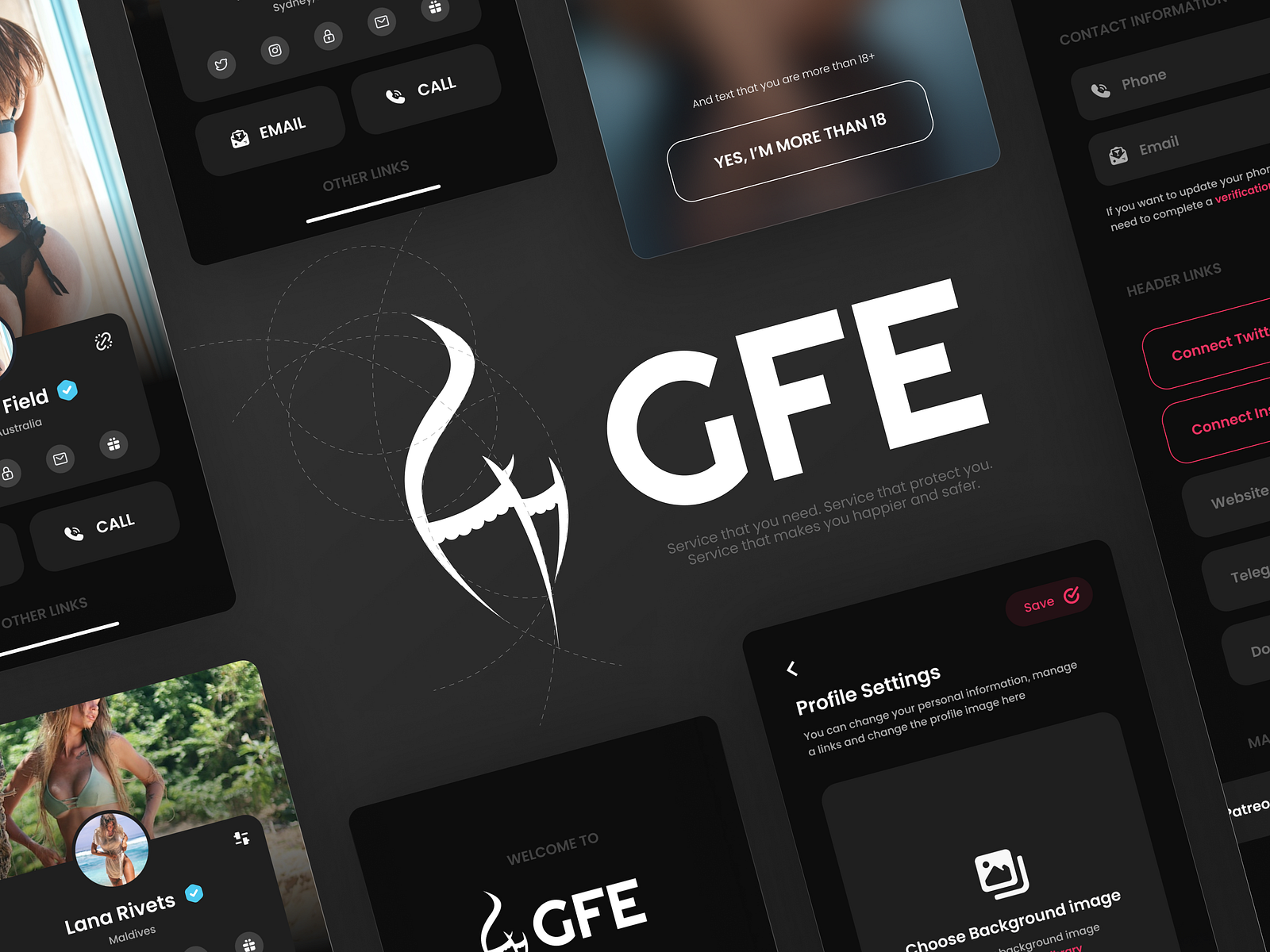 GFE Multi Link service by Iblowyourdesign on Dribbble