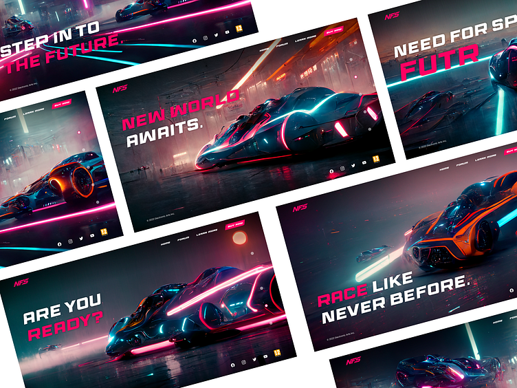 🏎 Game Landing Page - Concept Design by Aaqil Jamal on Dribbble