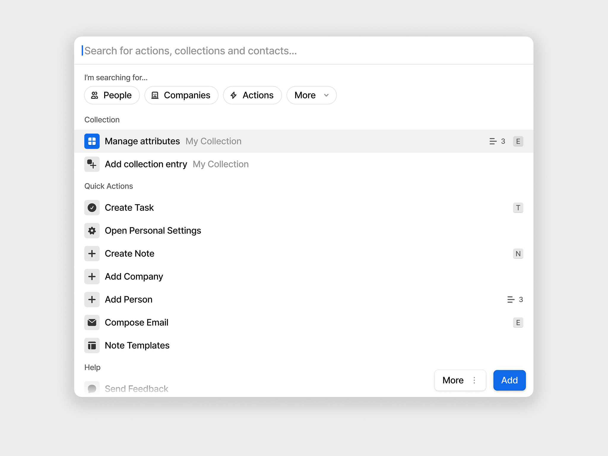 Attio – Smart Search / Quick Actions by Julian Herbst for Attio on Dribbble