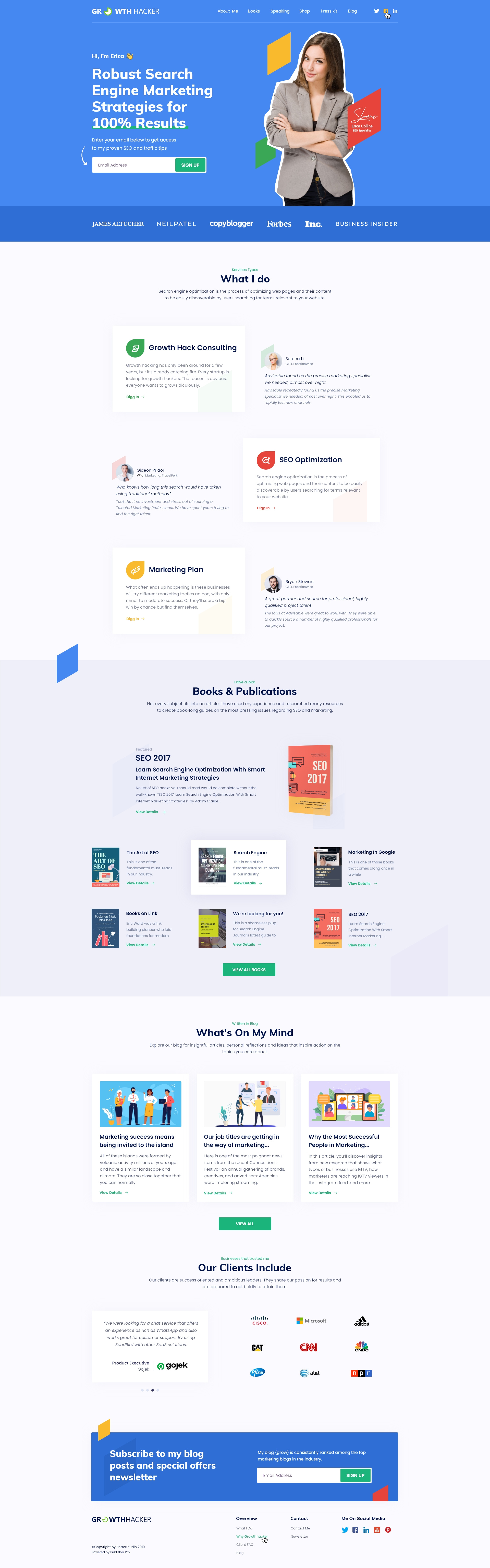 Marketing Landing Page by Ramin Hatami on Dribbble