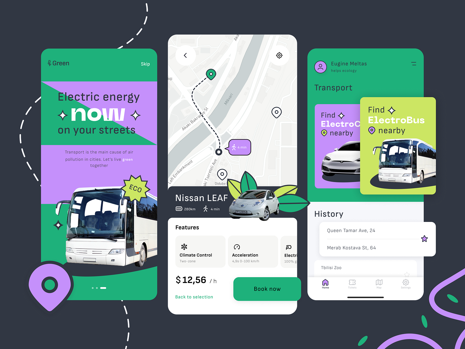 Green - Mobile App by Elinext on Dribbble