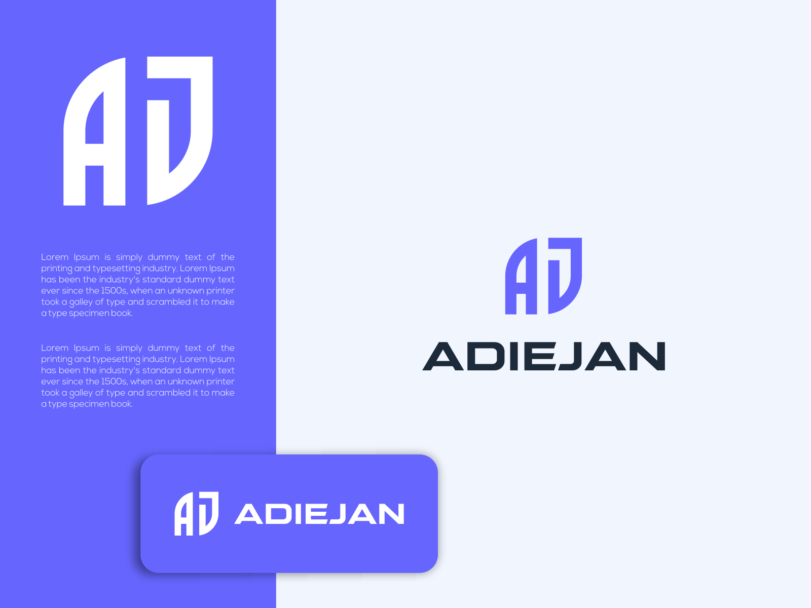 LETTER MARK A AND J LOGO by Prio Hans on Dribbble
