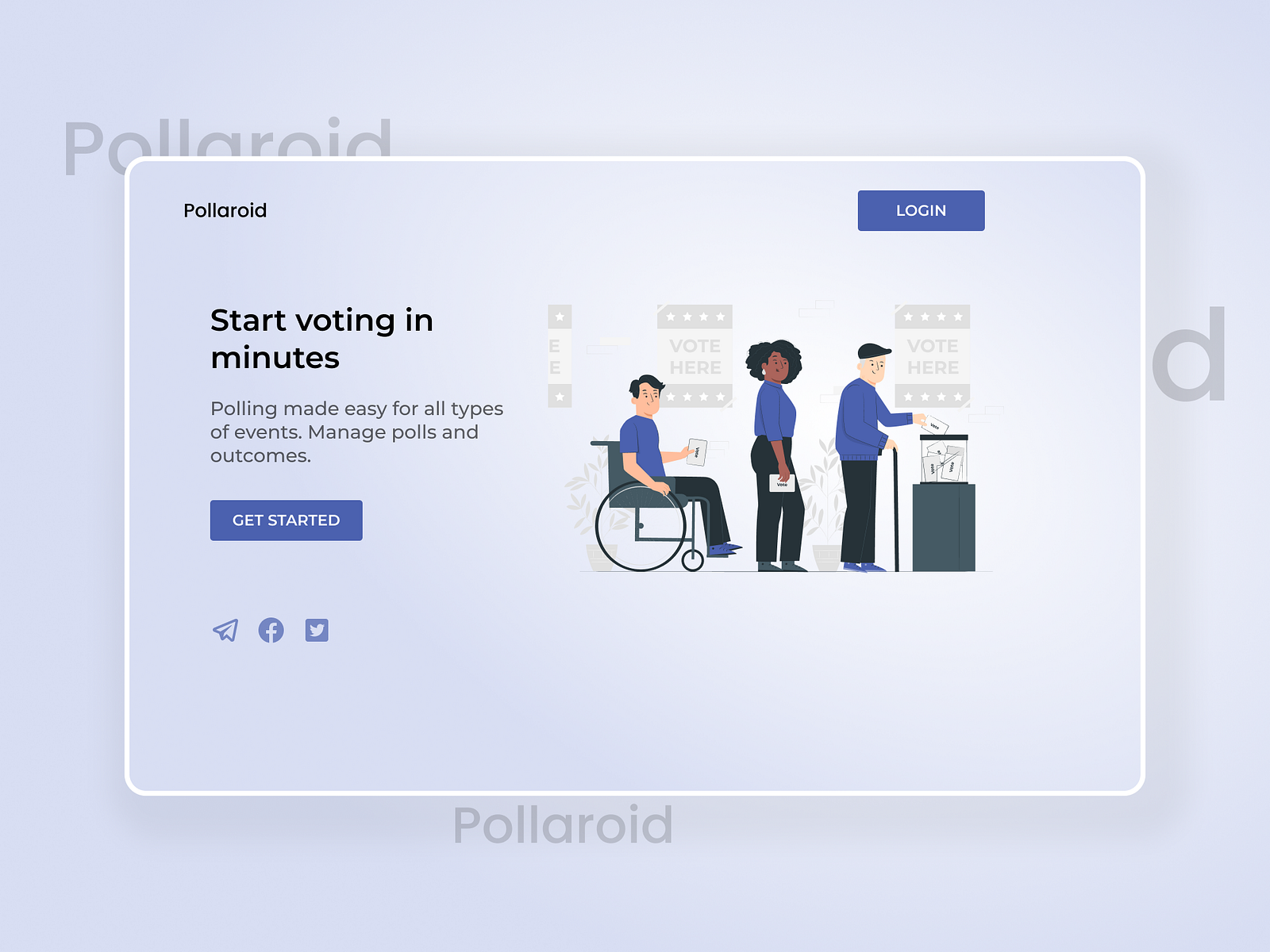 e-Voting System - Pollaroid by Sola Olawuyi on Dribbble