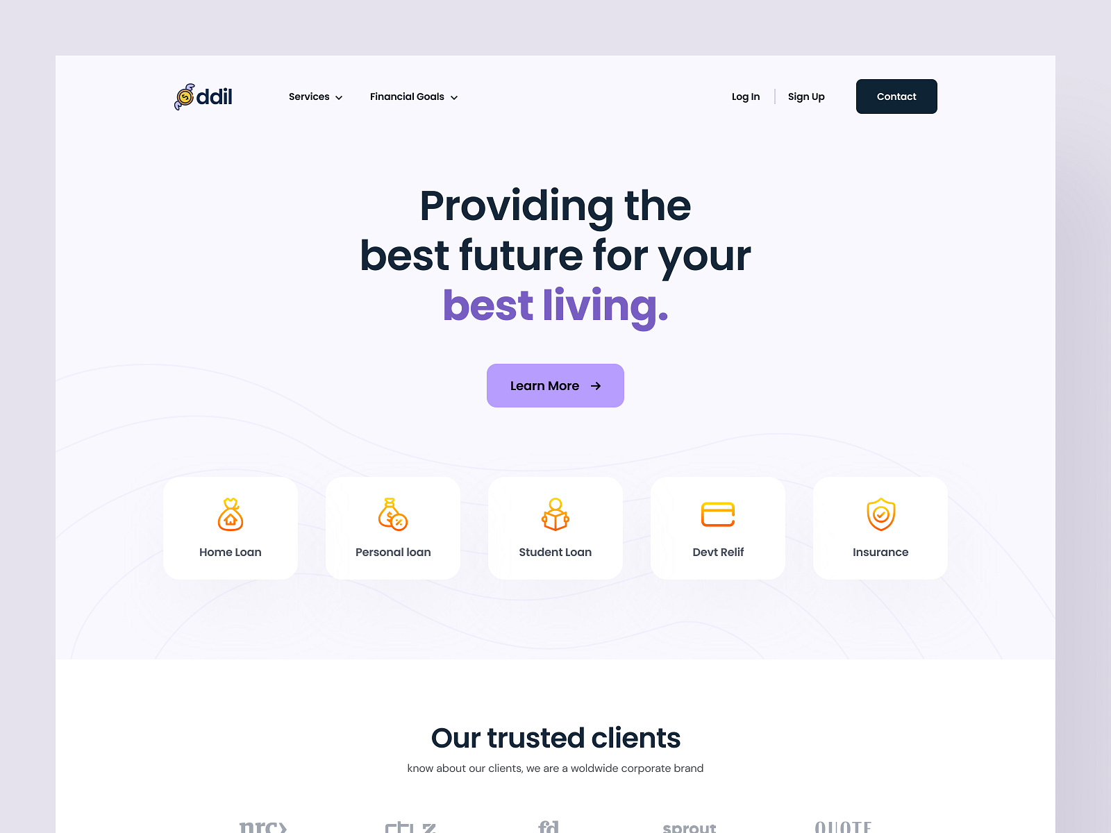 Oddil-Loan Header Design by UIHUT - UI UX Design Agency on Dribbble