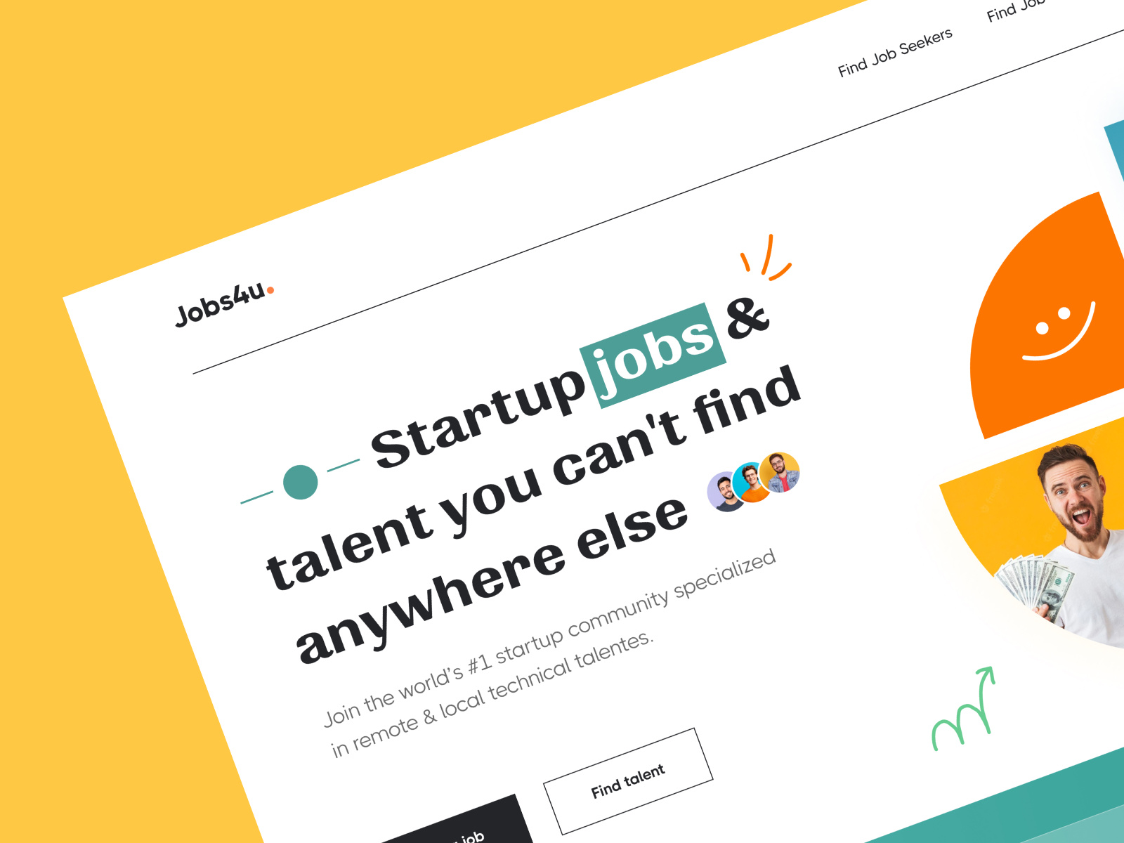 Job Finding Platform - Landing Page by Md Ashiqul Islam on Dribbble