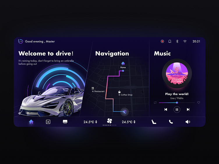 HMI | Home page by Moli_xEs on Dribbble
