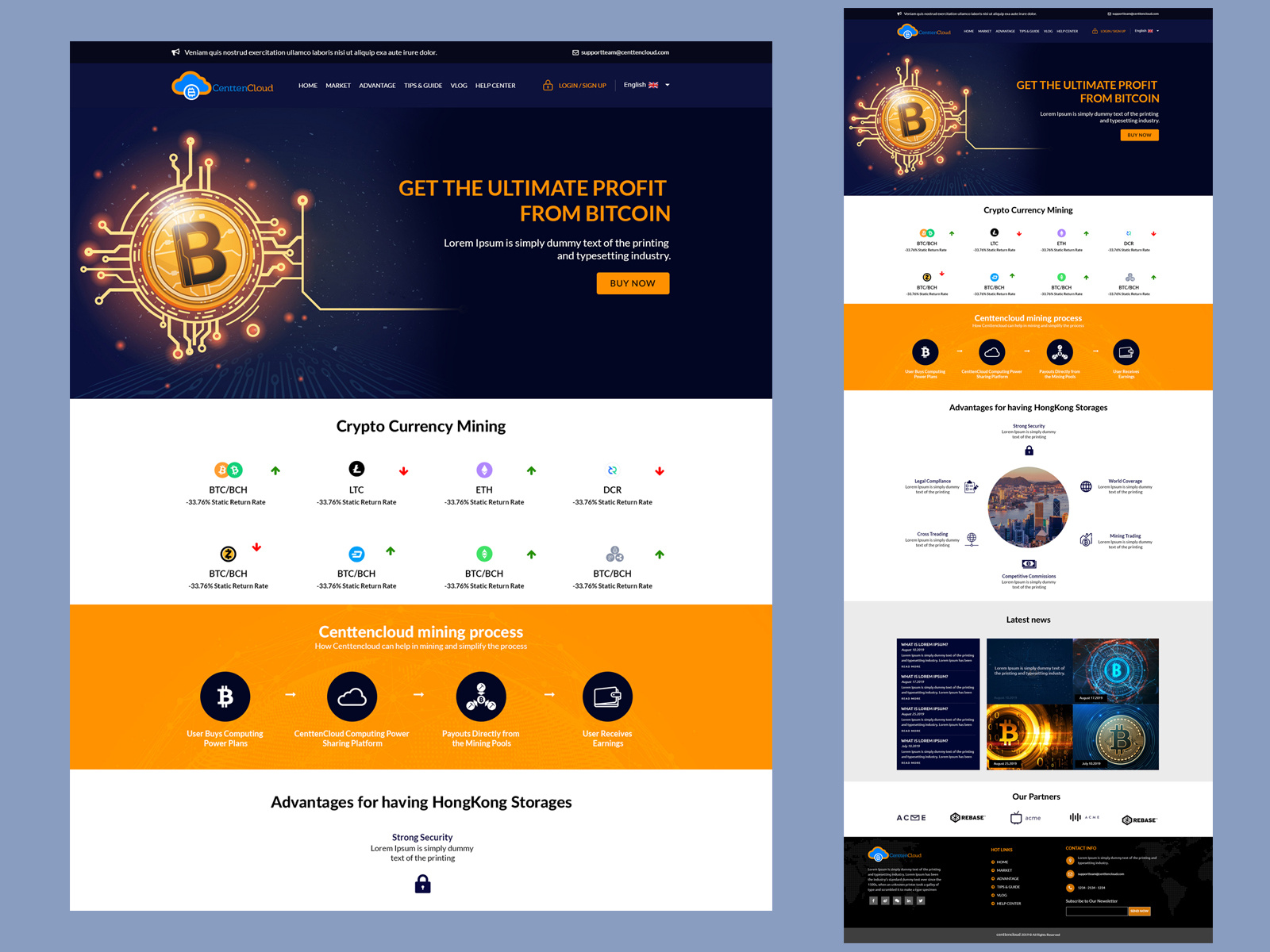 Bitcoin-Homepage by Anirban Mandal on Dribbble