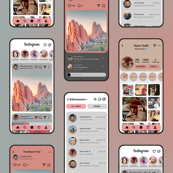 Instagram Redesign Concept by UI by Divi on Dribbble