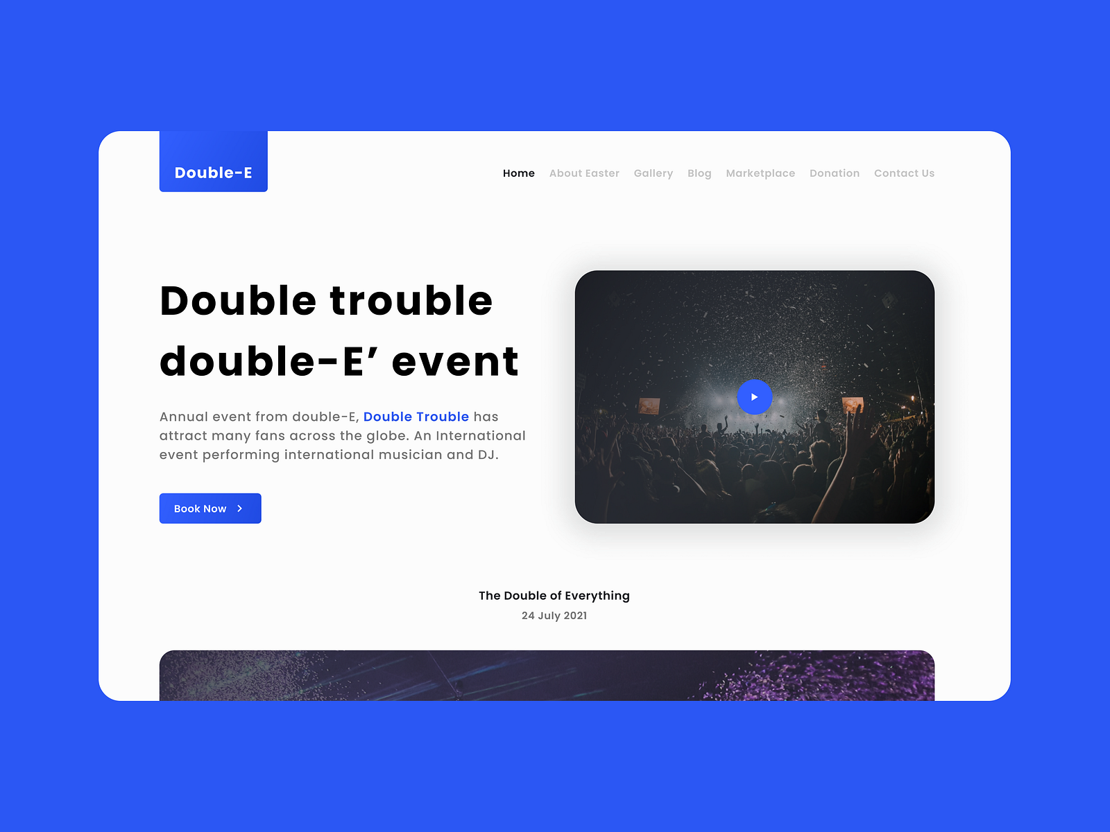 Event Booking Website UI by Ikhsan Assidiqie on Dribbble