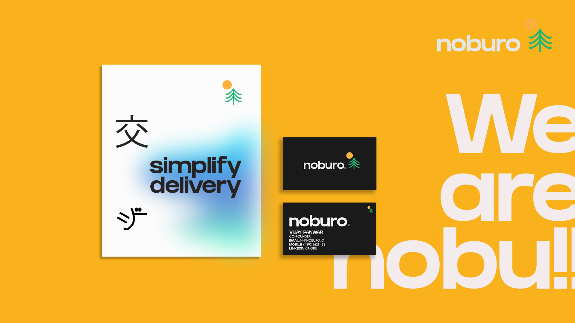Noburo branding assets by Vijay Panwar on Dribbble