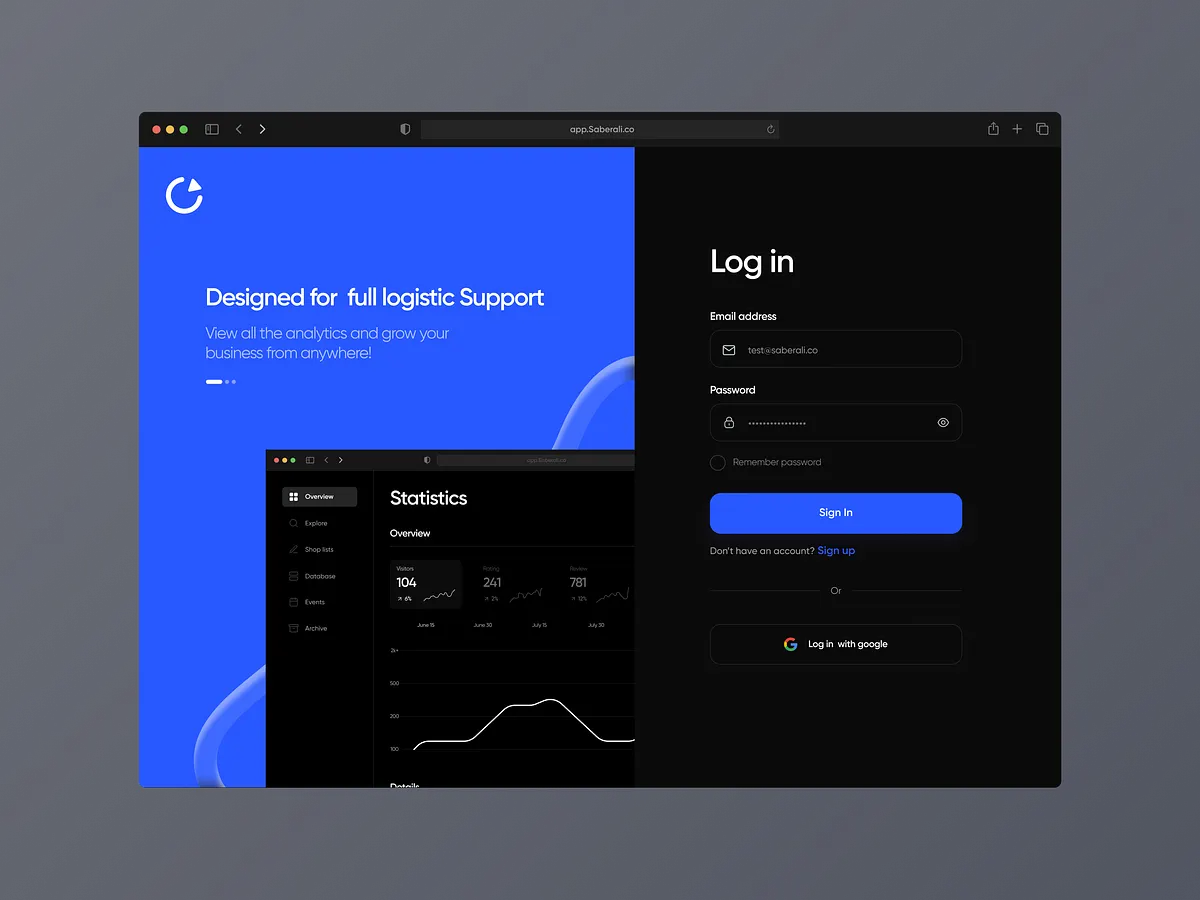 Browse thousands of Dashboard Login Page images for design inspiration ...