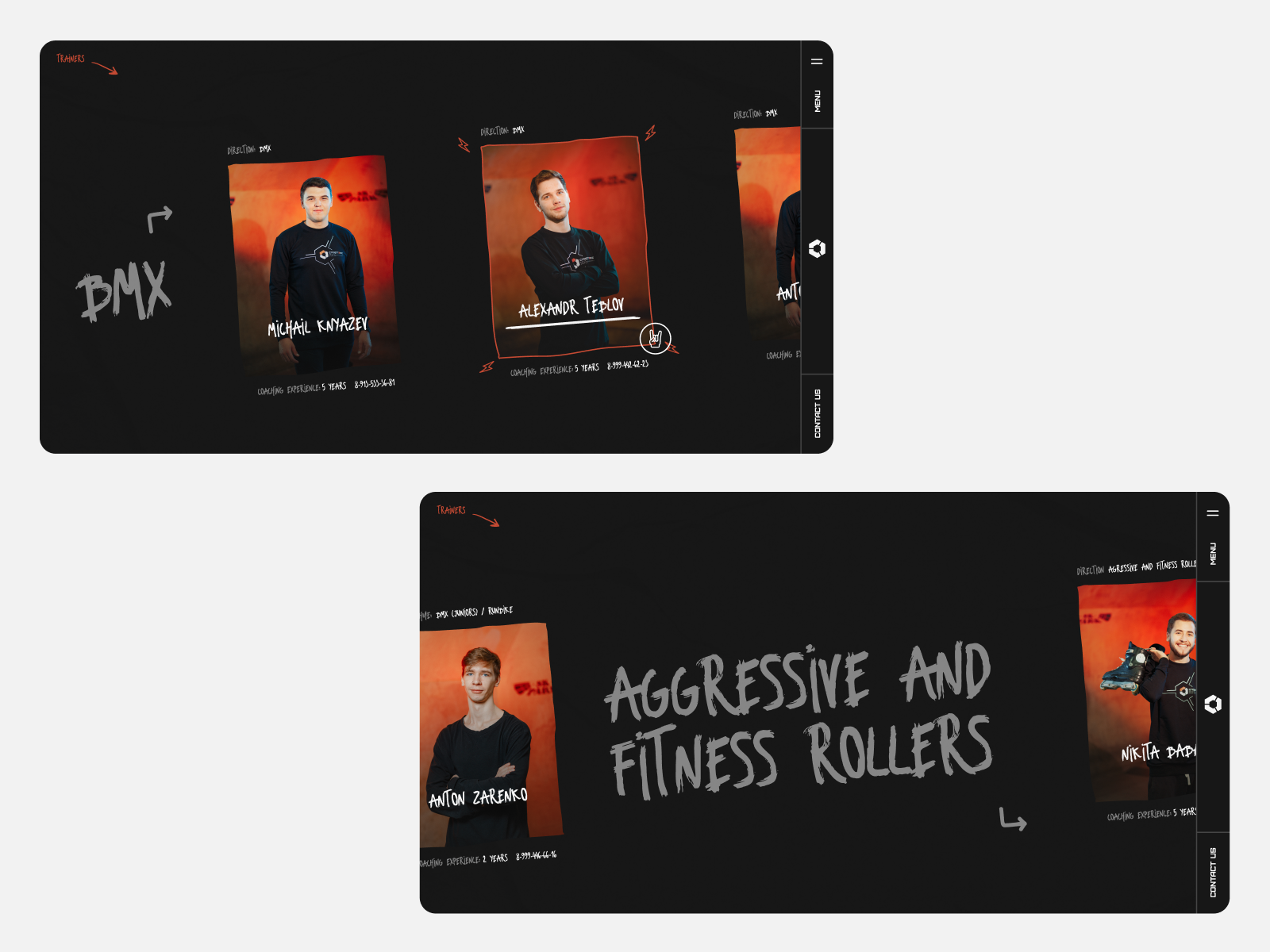 Sportex - inner pages by Chipsa on Dribbble