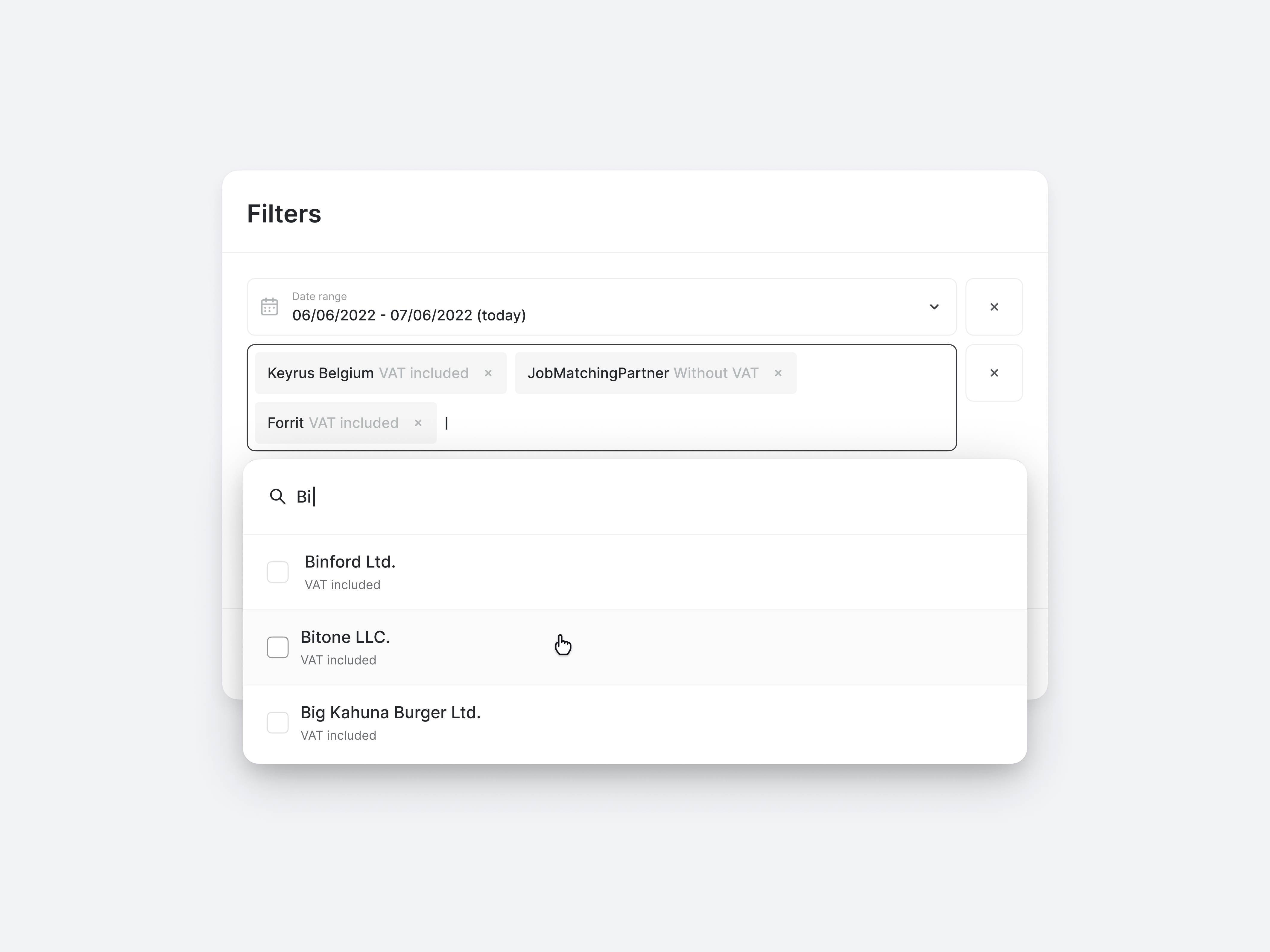 Filtering and Sorting by Pavel Abramiankou on Dribbble