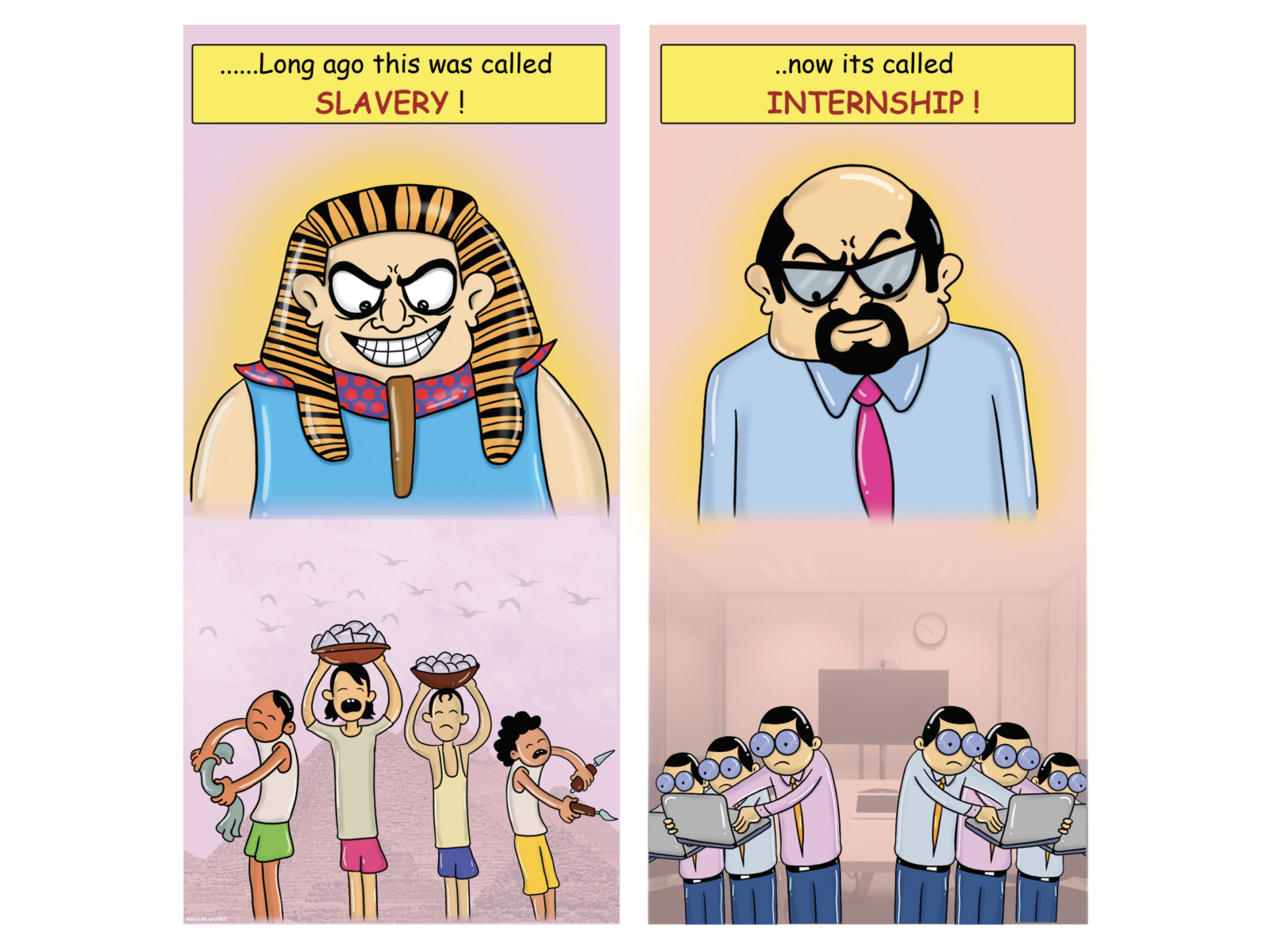 Internship Comic by Ashhar Shams on Dribbble
