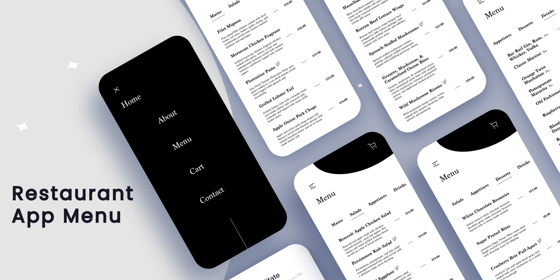 Restaurant Menu App - Mobile UX/UI Design by Hazlflow Digital on Dribbble
