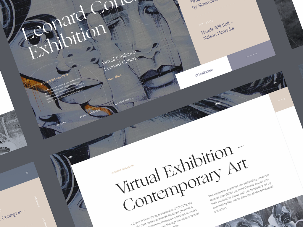 Contemporary Art Gallery by Maria Syrovatka on Dribbble